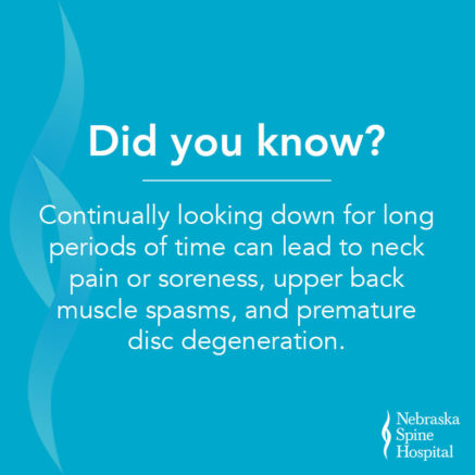 Neck Pain From Looking Down | Nebraska Spine Hospital